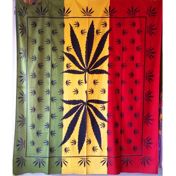 Wall Decor | Rastafarian Cannabis Leaf Tapestry | Poshmark